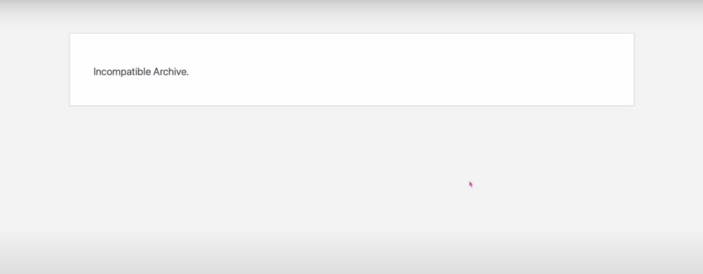 How to fix the "Incompatible Archive" error in WordPress - Geoff Graham